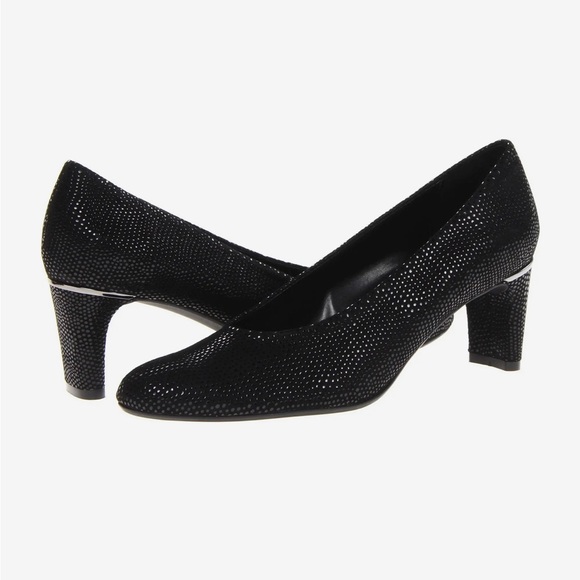 Vaneli | Shoes | Vaneli Dayle Lizard Round Toe Block Heel Pumps | Poshmark